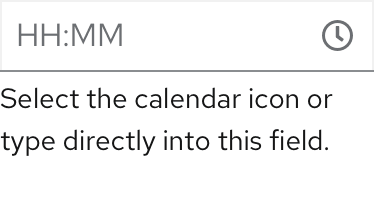 PatternFly • Time picker