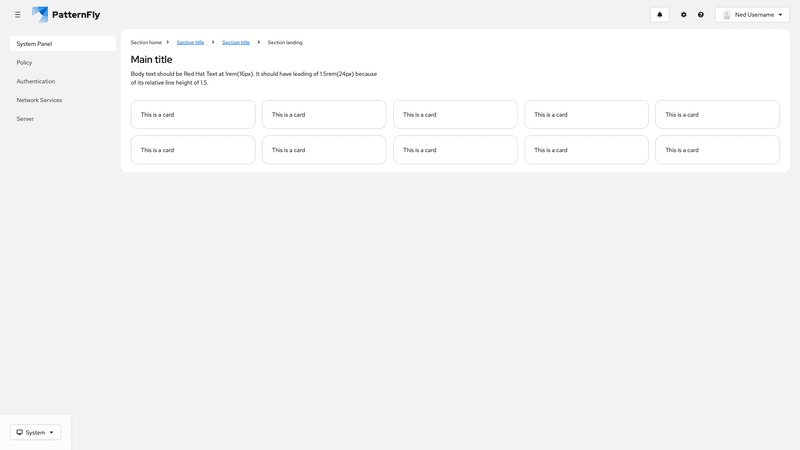 PatternFly • Navigation