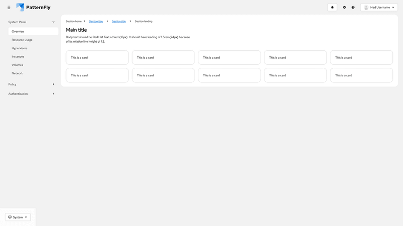 PatternFly • Navigation