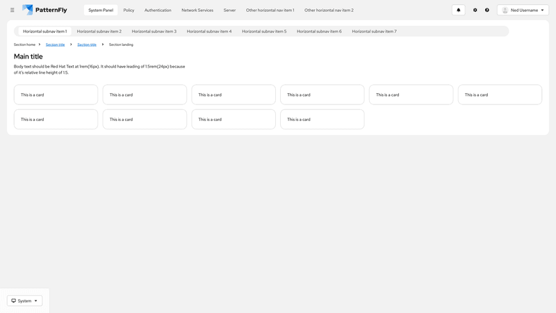 PatternFly • Navigation