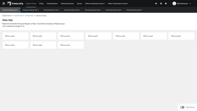 PatternFly • Navigation