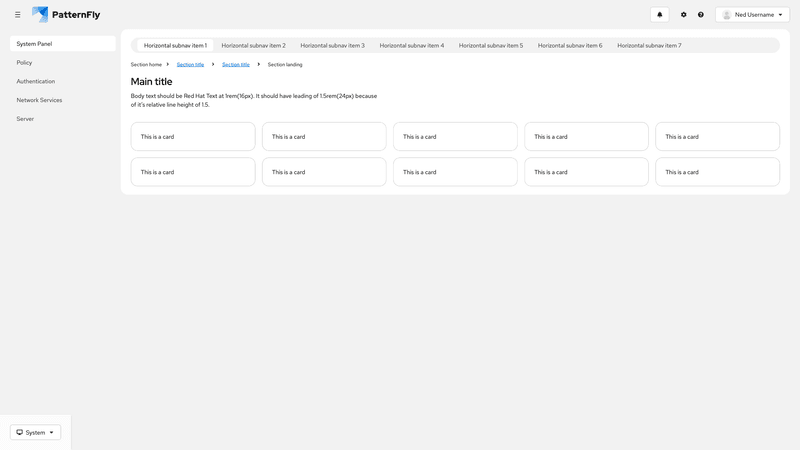 PatternFly • Navigation