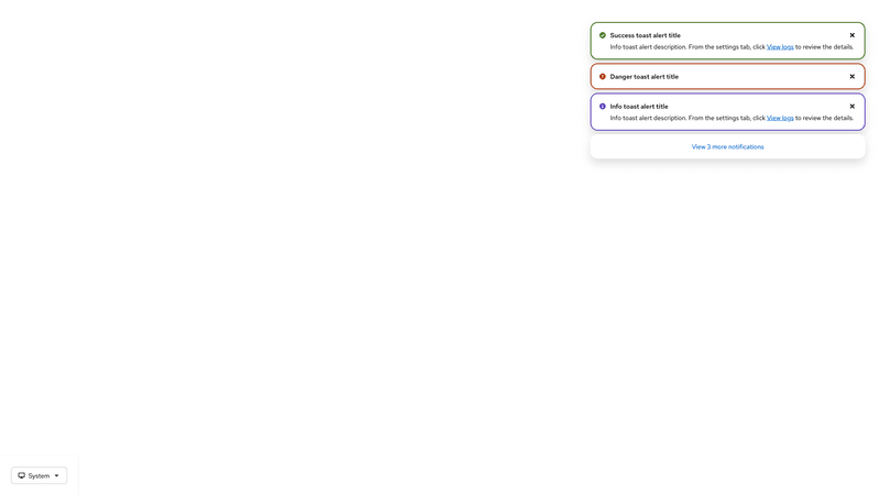 PatternFly • Alert