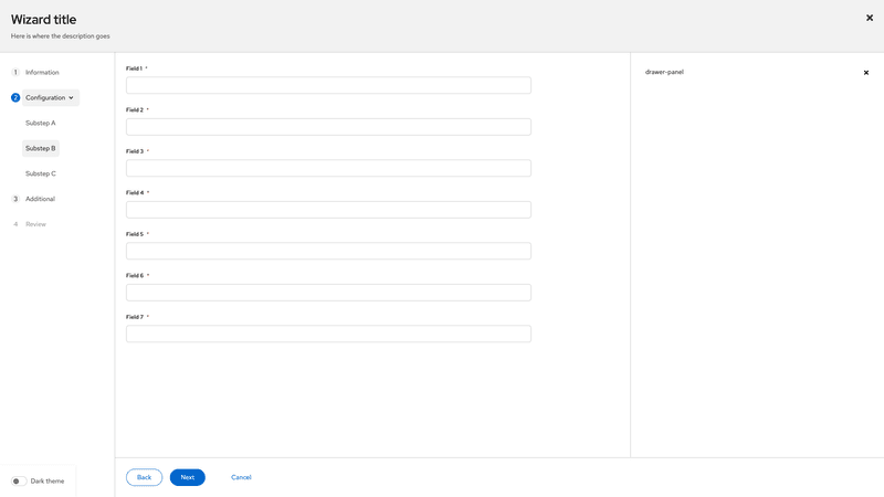 PatternFly • Wizard